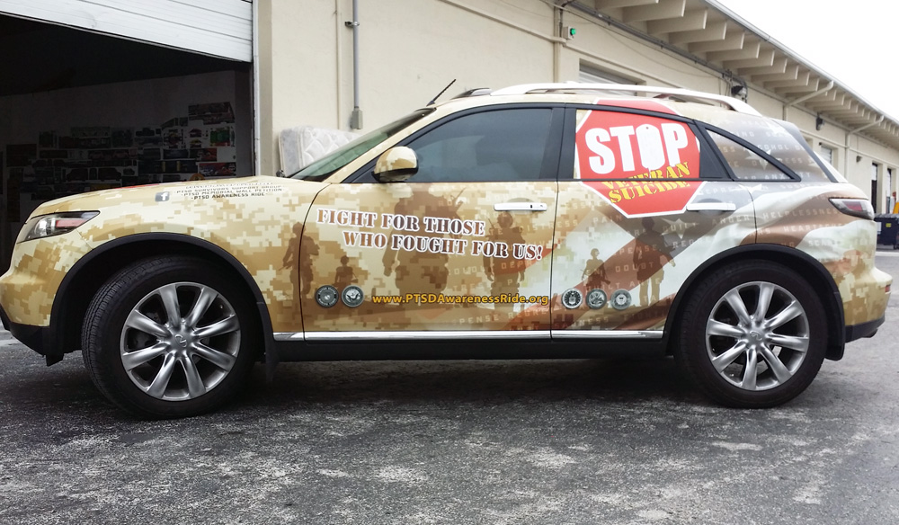 Custom-Wrapped Infiniti SUV For A Good Cause | Wraps1.com